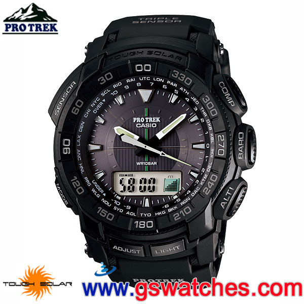 CASIO(卡西歐) 已完售,CASIO PRG-550-1A1DR(公司貨,保固1年):::雙顯PRO TREK太陽能專業登山錶,免運費 ...